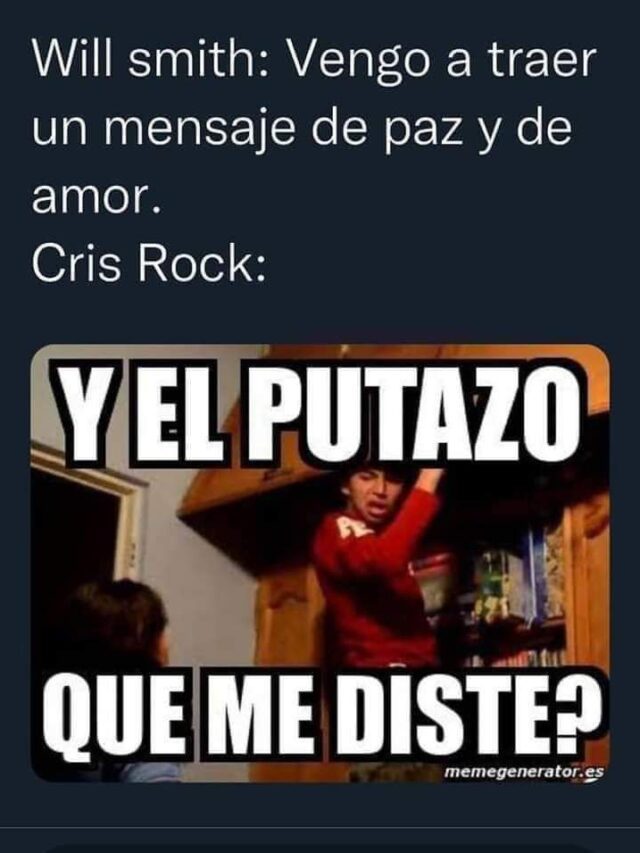 Algunos memes de la bofetada de Will Smith en los Oscars 2022 (+Fotos)